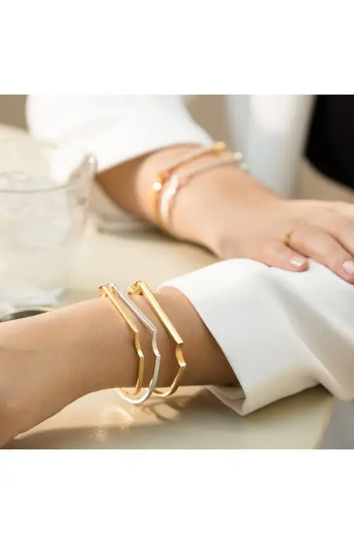 Monica Vinader Signature Skinny Bangle - Silver