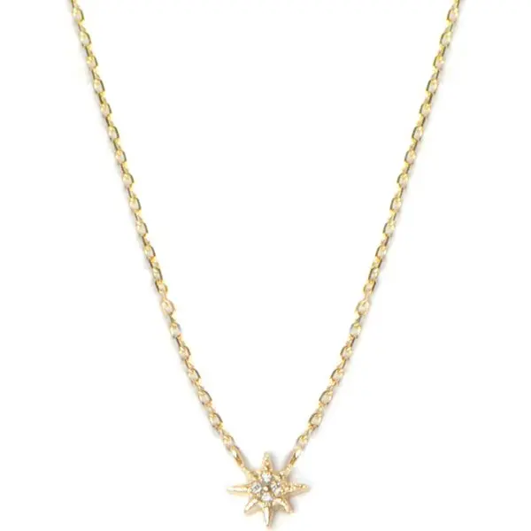 Anzie North Star Diamond Pendant - Gold