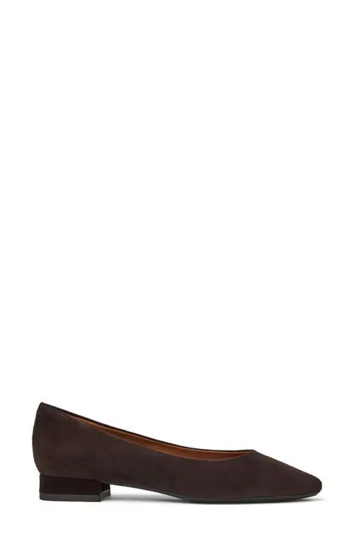 Aquatalia Penina Weatherproof Flat - Espresso Suede
