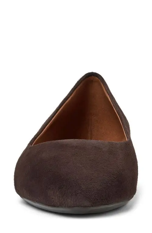 Aquatalia Penina Weatherproof Flat - Espresso Suede