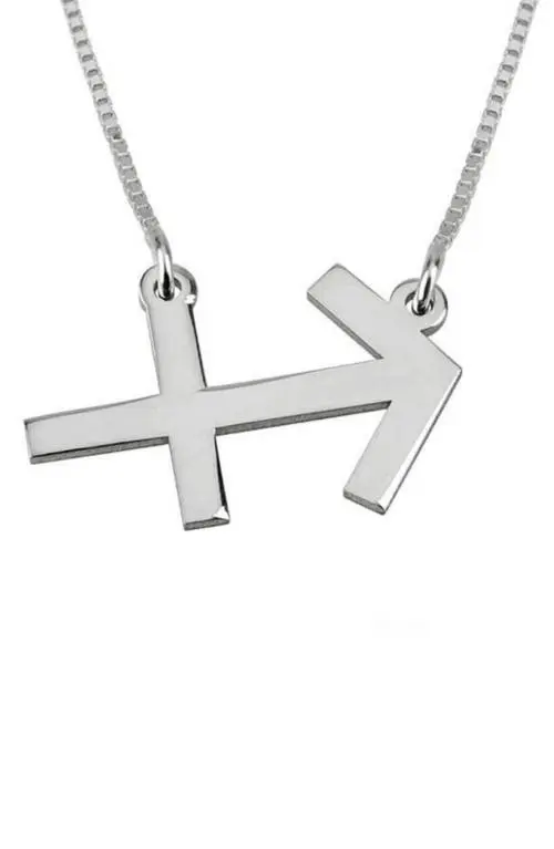 MELANIE MARIE Zodiac Pendant Necklace - Sterling Silver - Sagittarius