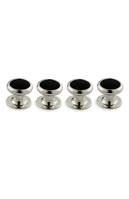 David Donahue Onyx Stud Set - Silver/onyx