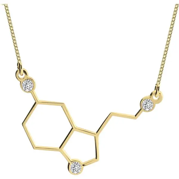 MELANIE MARIE Serotonin Pendant Necklace - Gold Plated