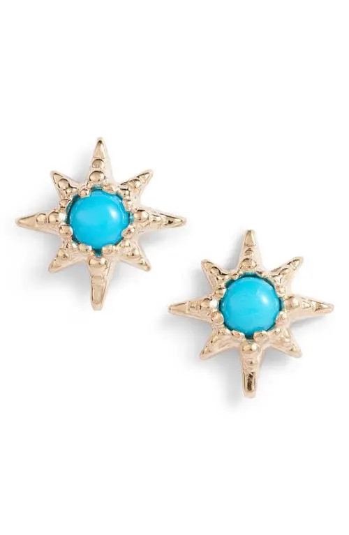 Anzie Micro Starburst Earrings - Gold