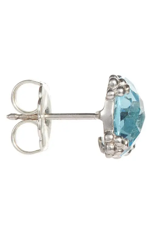 Anzie Cluster Topaz Stud Earrings - Blue Topaz