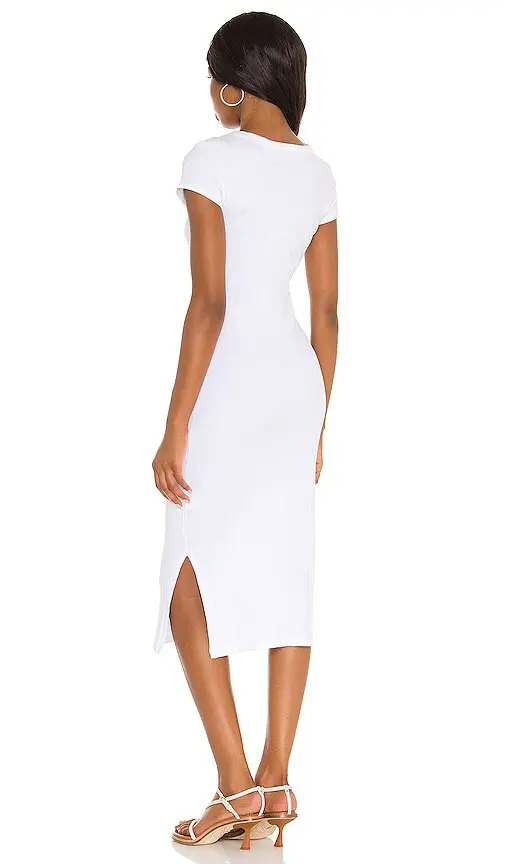 knee length dresses for ladies Silk Rib Midi Dress main image 0