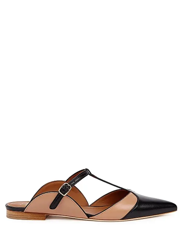 MALONE SOULIERS Imogen Panelled Leather Mules