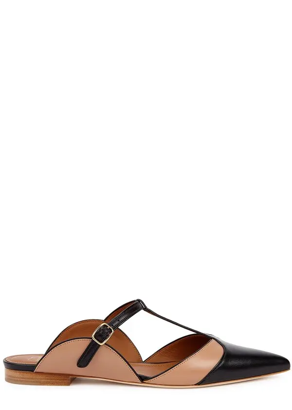 MALONE SOULIERS Imogen Panelled Leather Mules