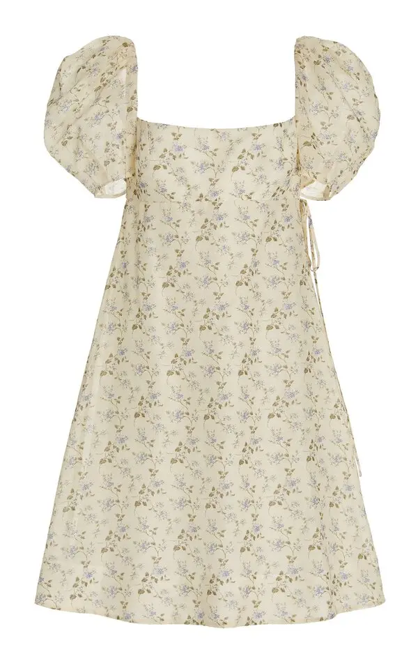 Brock Collection Exclusive Linen-Cotton Mini Dress In Floral - 70% Off |  Editorialist