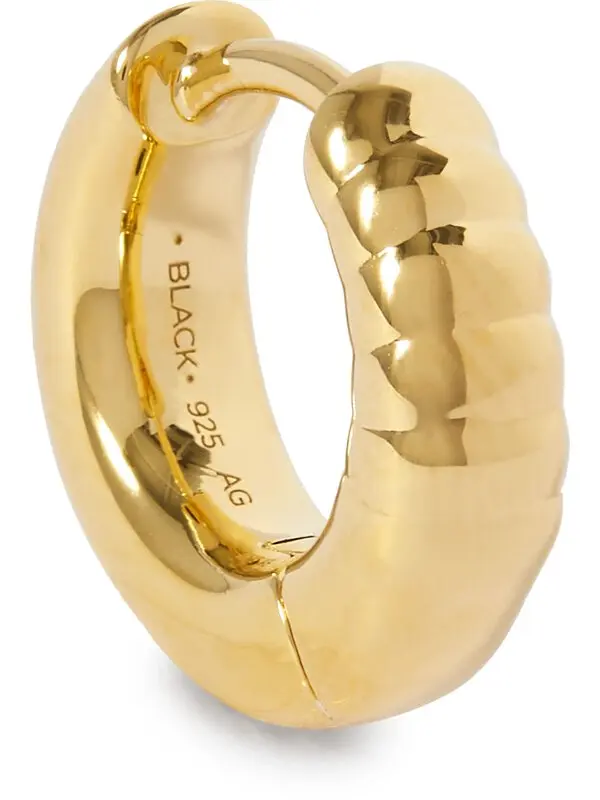 Maria Black Laid Back 7 Huggie -Plated Single Hoop Earring - Gold