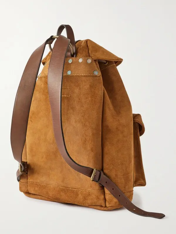 バッグ RRL RILEY ROUGHOUT SUEDE BACKPACK Roughout Suede Rucksack