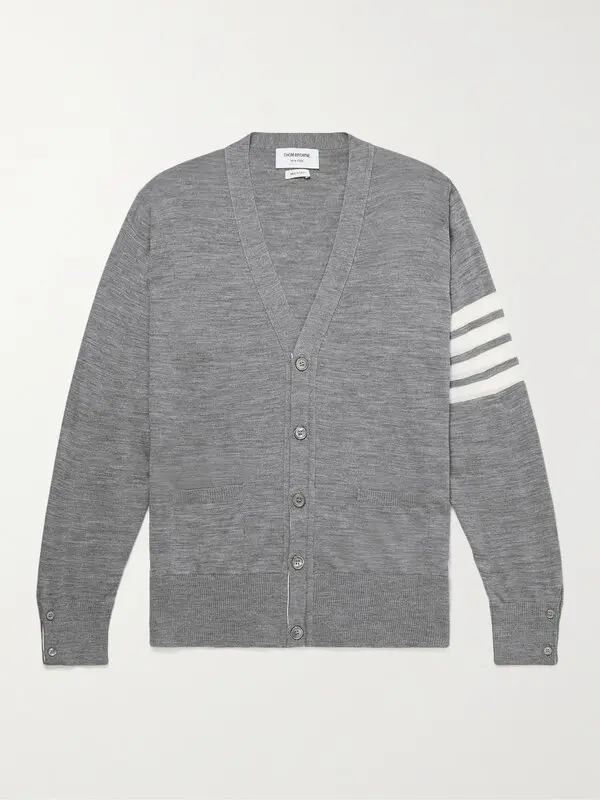Thom Browne Striped Wool Cardigan