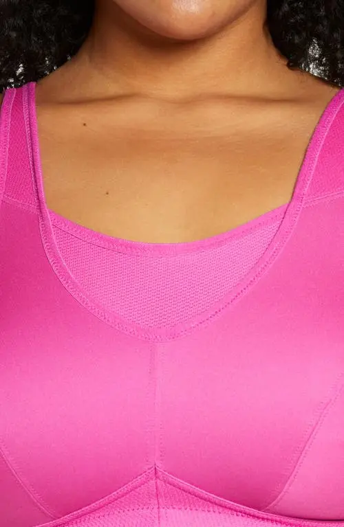 GLAMORISE No-bounce Camisole Sports Bra - Rose Violet