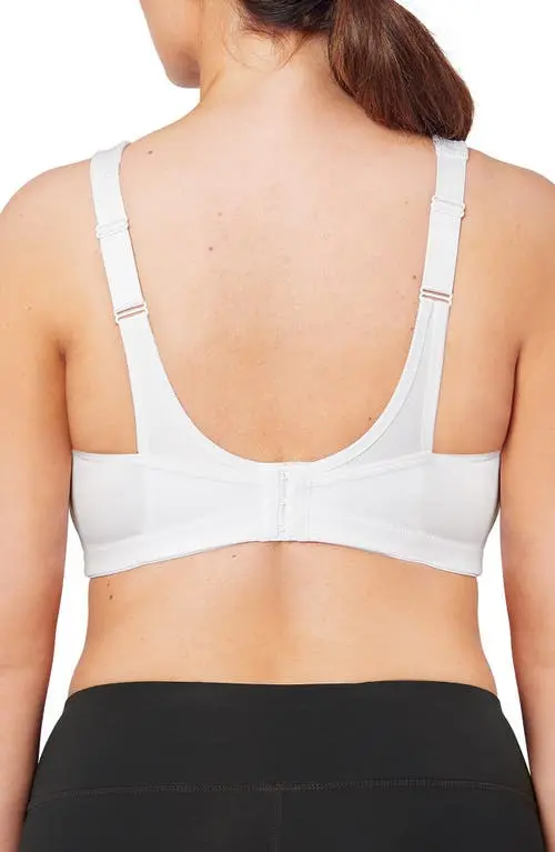 GLAMORISE No-bounce Camisole Sports Bra - White