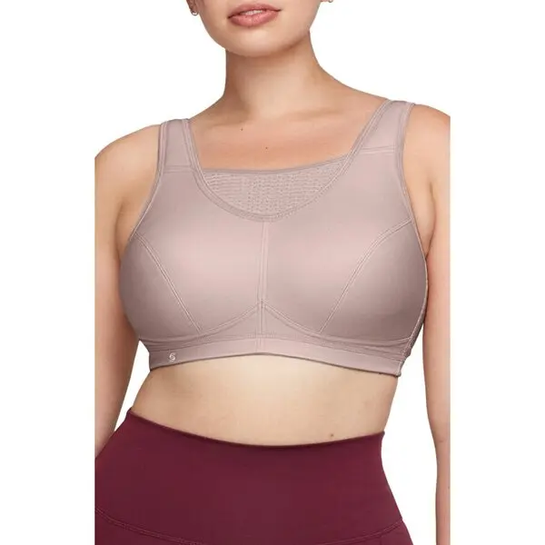 GLAMORISE No-bounce Camisole Elite Sports Bra - Rose Tan