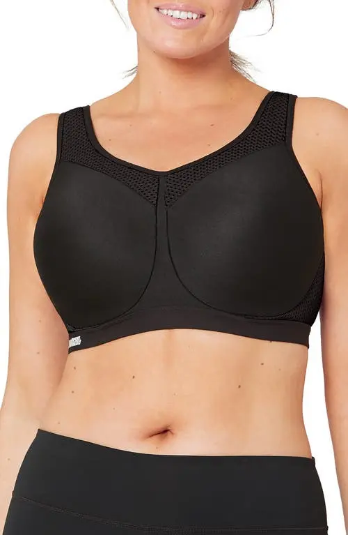 GLAMORISE Seamless High-impact Sports Bra - Black