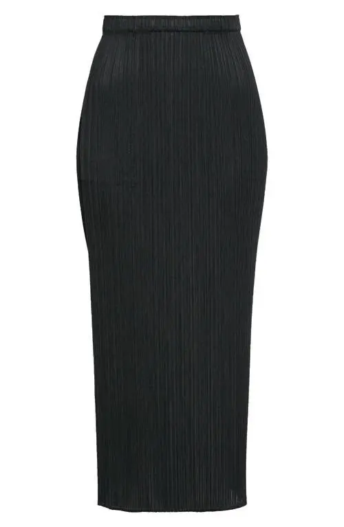 Issey Miyake Basics Pleated Midi Skirt