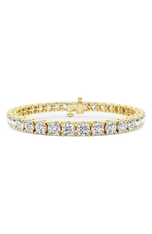 HAUTECARAT Lab-created Diamond Tennis Bracelet - Yellow Gold