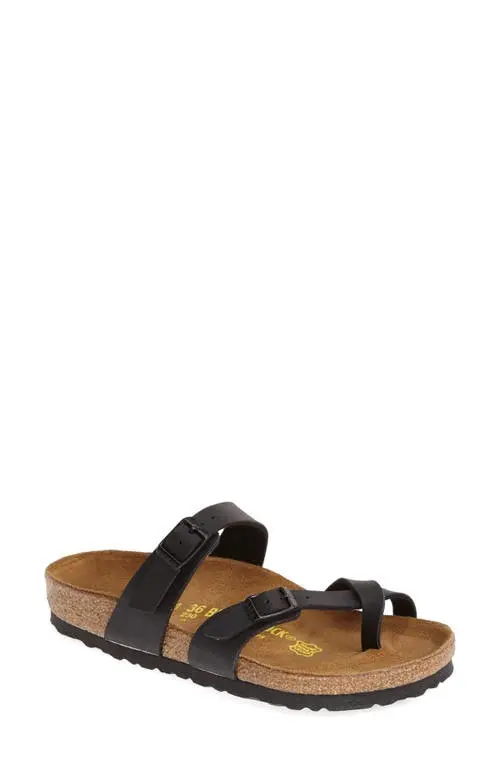 BIRKENSTOCK Mayari Birko-flor Sandal - Black