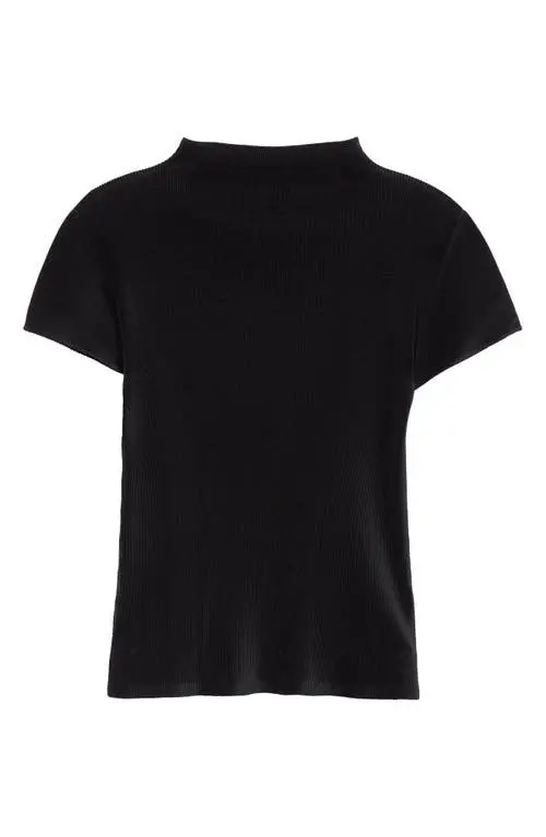 Issey Miyake Mist Basics Funnel Neck Top - Black
