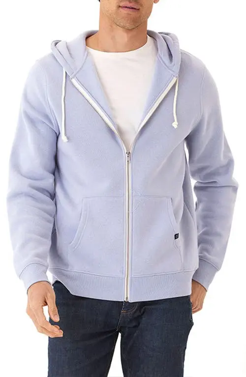 THREADS 4 THOUGHT Trim Fit Heathered Fleece Zip Hoodie - High Tide