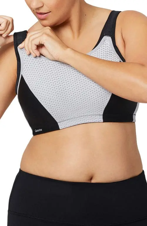 GLAMORISE Custom Control Sports Bra - Black/grey