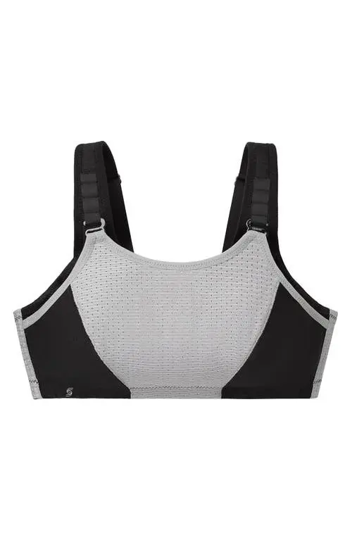 GLAMORISE Custom Control Sports Bra - Black/grey