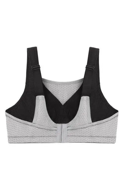 GLAMORISE Custom Control Sports Bra - Black/grey
