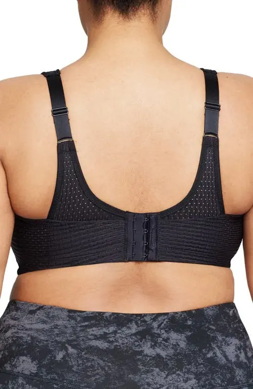 GLAMORISE Custom Control Sports Bra - Solid Black