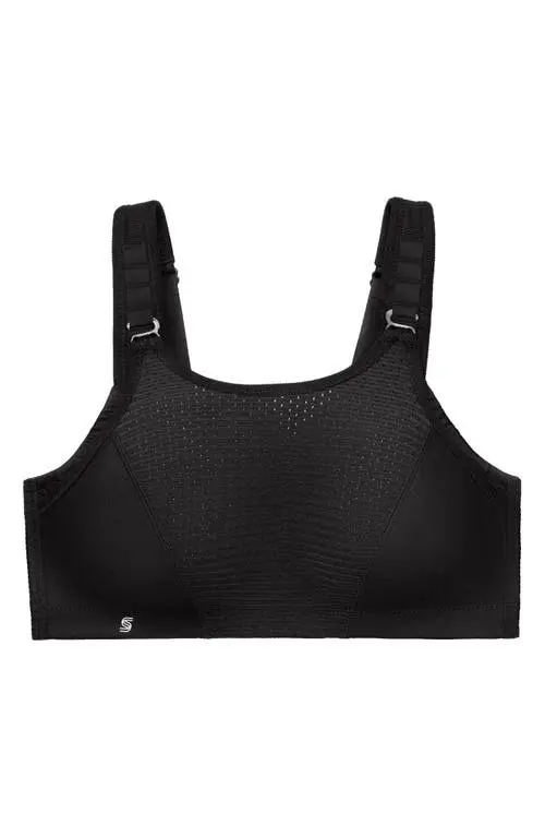 GLAMORISE Custom Control Sports Bra - Solid Black