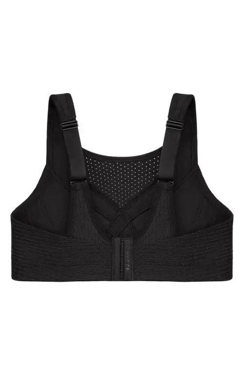 GLAMORISE Custom Control Sports Bra - Solid Black