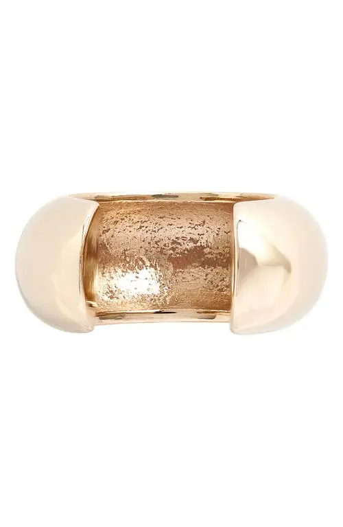Zoe Chicco Thick Round Ear Cuff - Yellow Gold