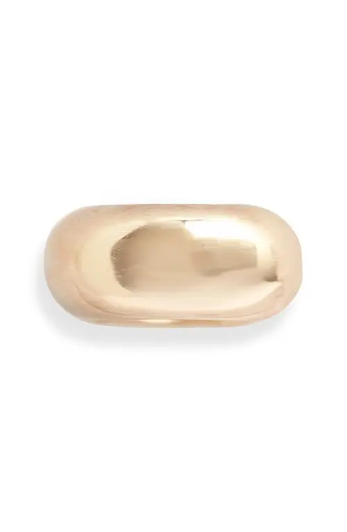 Zoe Chicco Thick Round Ear Cuff - Yellow Gold