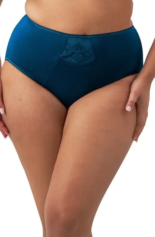 Elomi Cate Full Figure High Waist Briefs - Poseidon