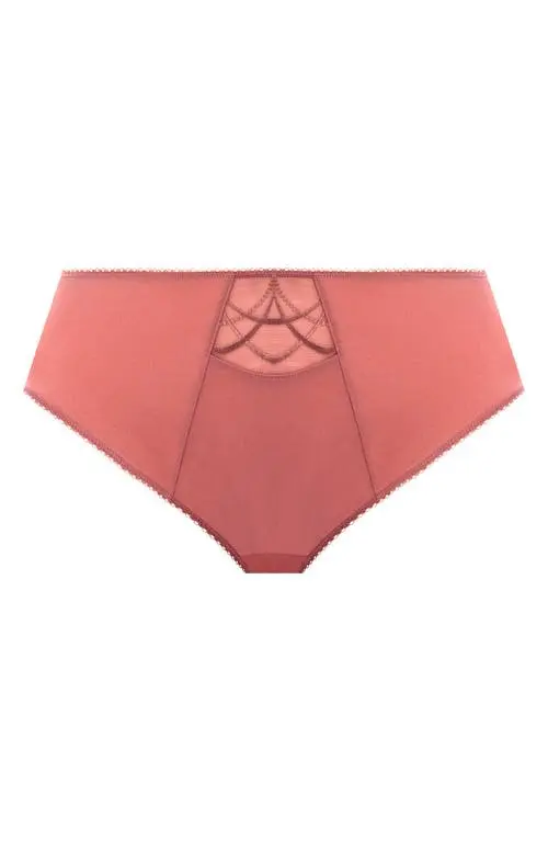 Elomi Cate Full Figure High Waist Briefs - Rosewood