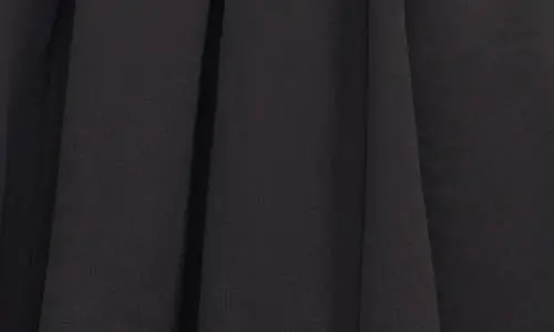 Staud Wells Stretch Cotton Poplin Midi Fit & Flare Dress - Black