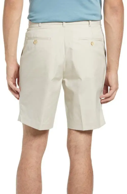 Berle Prime Pleated Poplin Shorts - Light Tan