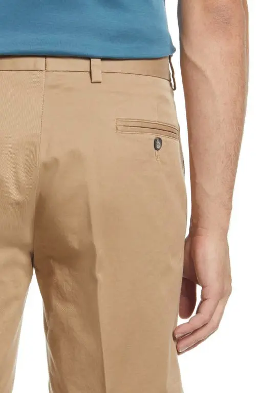Berle Charleston Khakis Flat Front Chino Shorts - British Tan