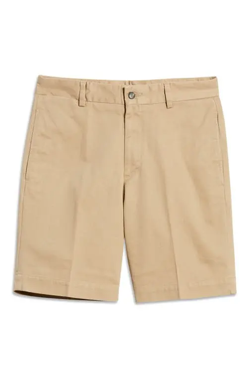 Berle Charleston Khakis Flat Front Chino Shorts - British Tan