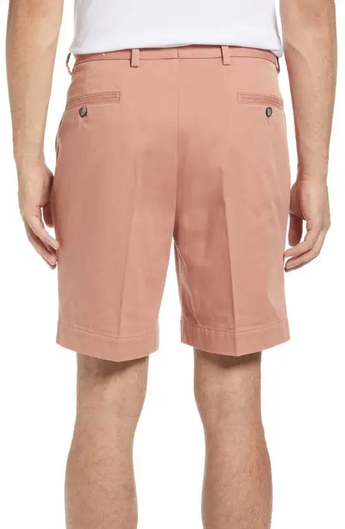 Berle Charleston Pleated Chino Shorts - Charleston Brick