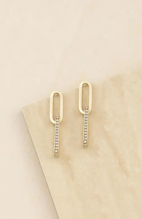 Ettika 18k- Plated Link Drop Earrings