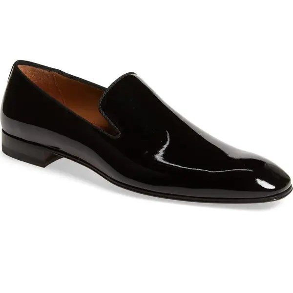 CHRISTIAN LOUBOUTIN Dandelion Venetian Loafer - Black Patent