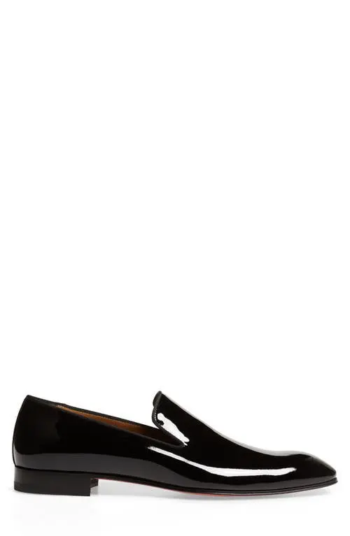 CHRISTIAN LOUBOUTIN Dandelion Venetian Loafer - Black Patent