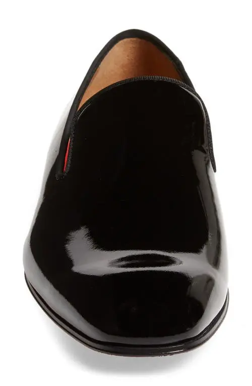 CHRISTIAN LOUBOUTIN Dandelion Venetian Loafer - Black Patent