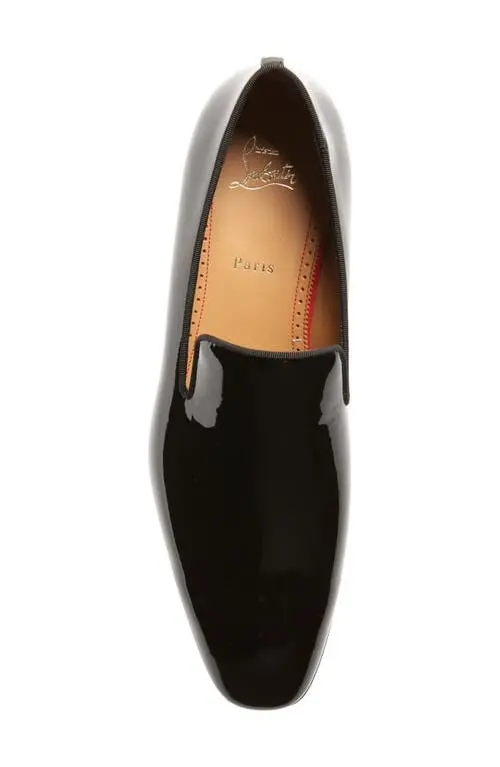 CHRISTIAN LOUBOUTIN Dandelion Venetian Loafer - Black Patent