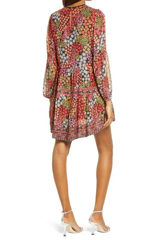 Saylor Talley Floral Print Minidress