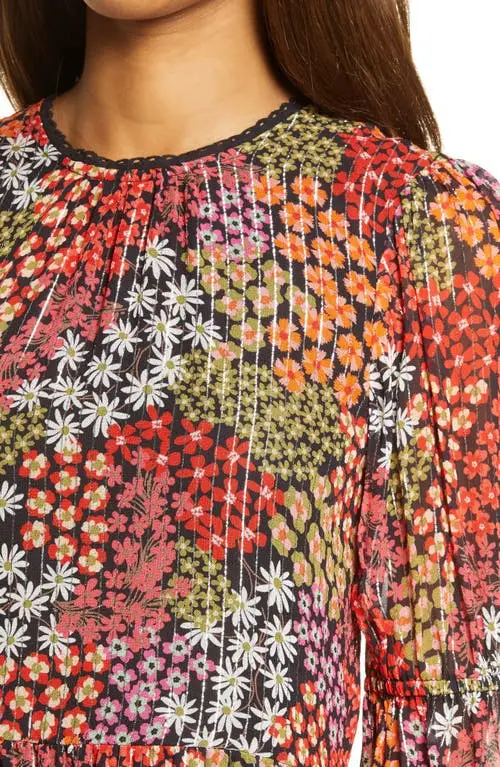 Saylor Talley Floral Print Minidress
