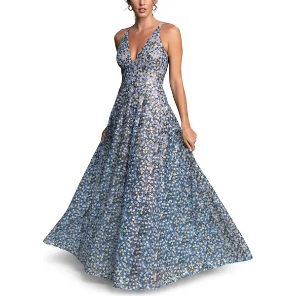 Dress The Population Ariyah Sequin Embroidered Ballgown