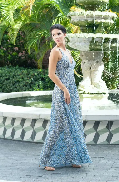 Dress The Population Ariyah Sequin Embroidered Ballgown