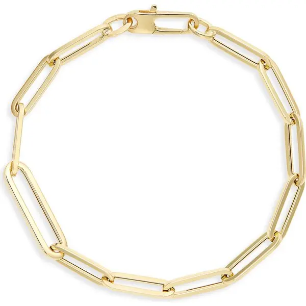 Roberto Coin 18k Gold Paperclip Bracelet - Yellow Gold